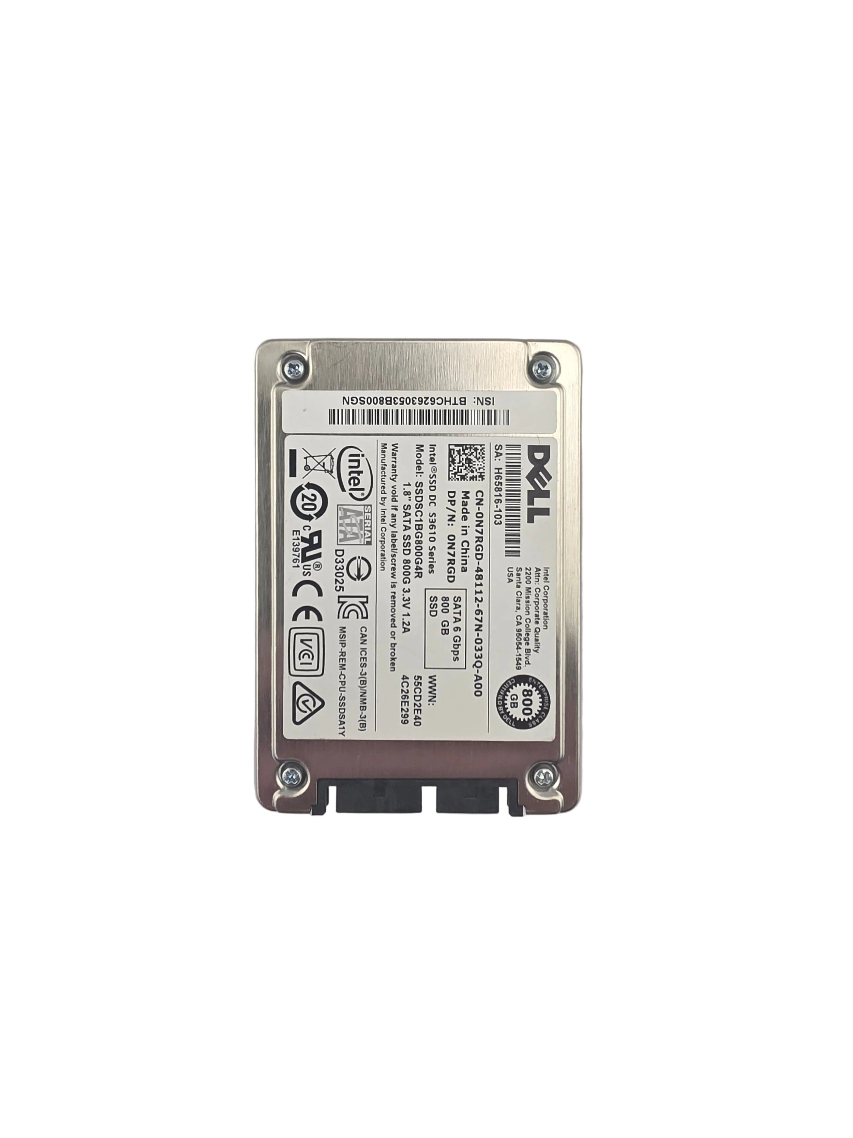 Dell SSD SATA 1.8" 800GB MLC Mixed Use 6GBPS – Stallard Technologies, Inc.